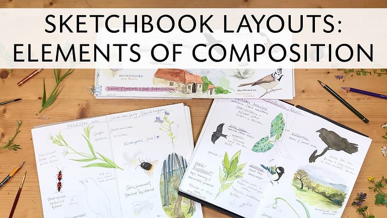 Layout Elements for sketchbook composition | Julia Bausenhardt