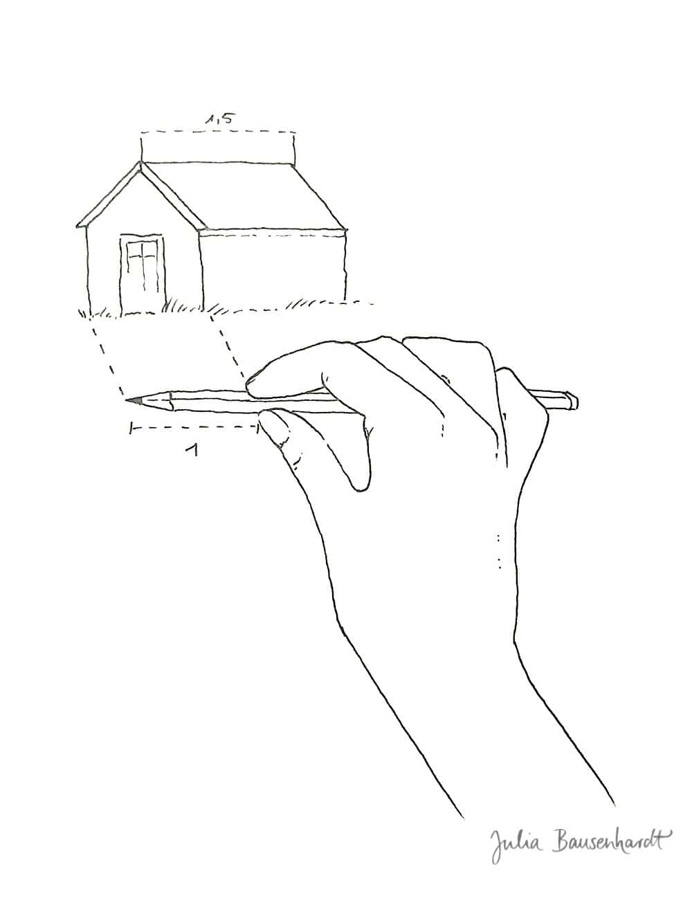Tips for more precise drawings by measuring angles | Julia Bausenhardt